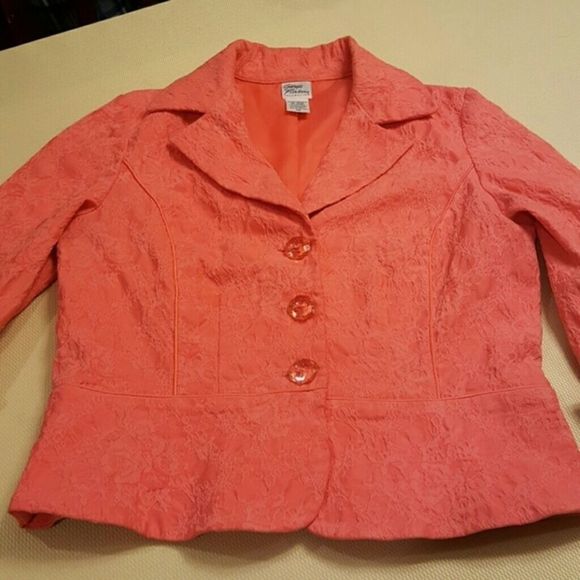 Giorgio Fiorlini | Jackets & Coats | Coral Jacket W Gorgeous Flower ...